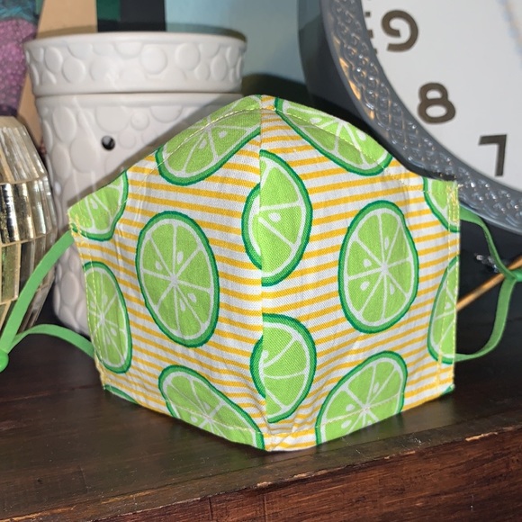 Accessories | Limes Print Face Mask | Poshmark